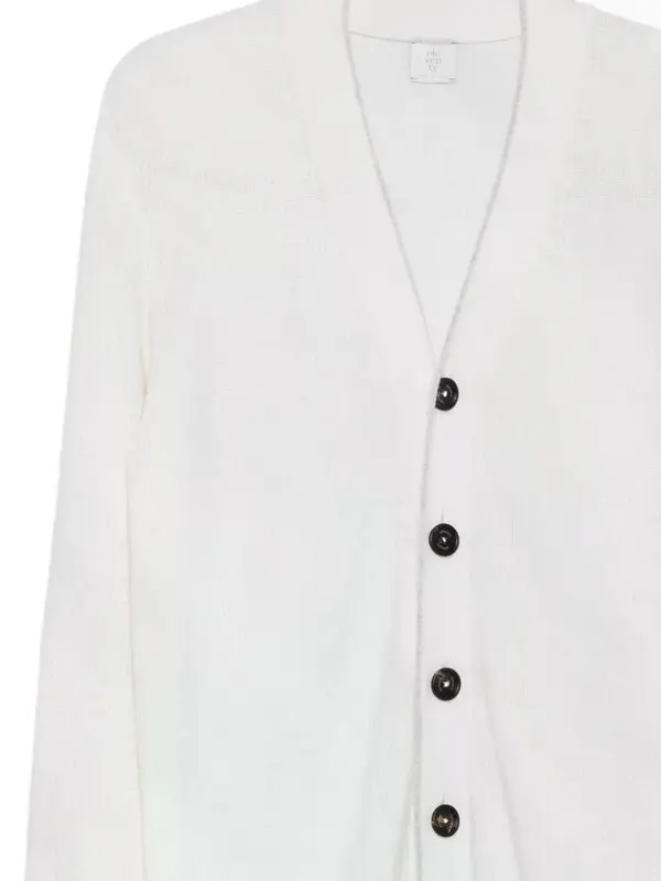 Eleventy Contrasting-trim Buttoned Cardigan