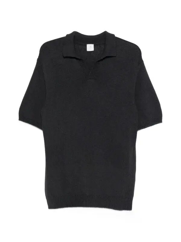 Eleventy Short-sleeve Polo Shirt - Black