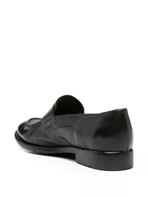 Eleventy Penny-slot Leather Loafers