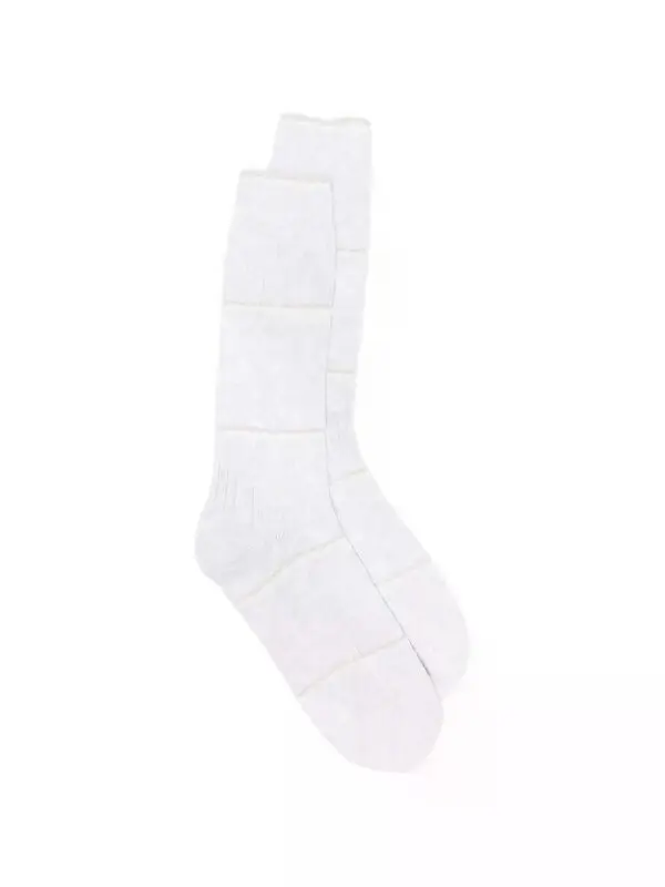 Eleventy Striped Socks - Grey
