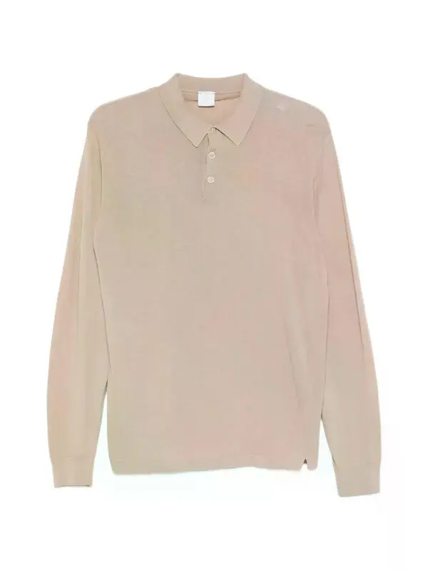 Eleventy Buttoned Polo Shirt - Neutrals