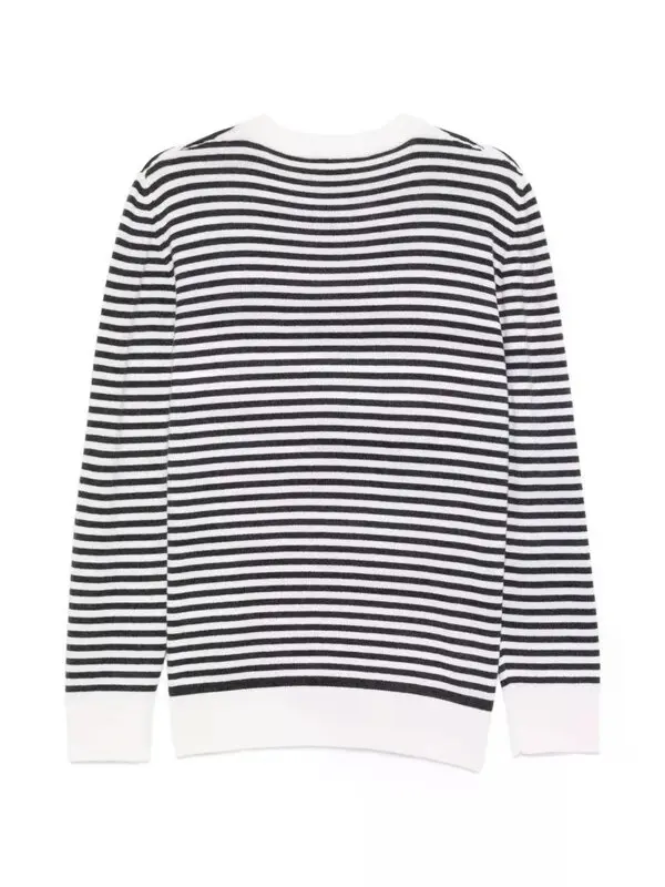 Eleventy Striped Round Neck Sweater