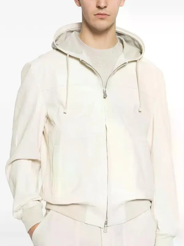 Eleventy Hooded Zip Jacket