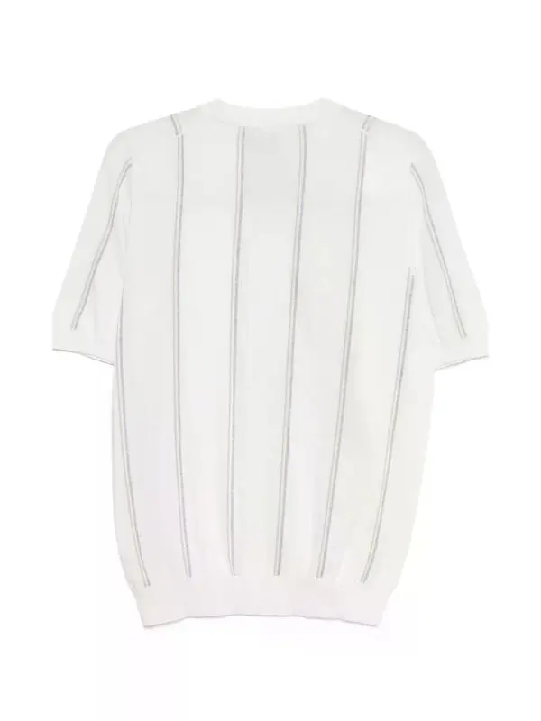 Eleventy Striped Round-neck Sweater