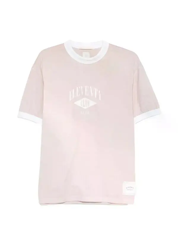 Eleventy Ringer Graphic T-shirt - Neutrals