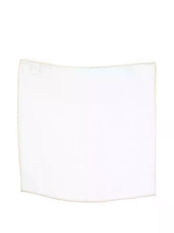 Eleventy Square-shape Handkerchief - White