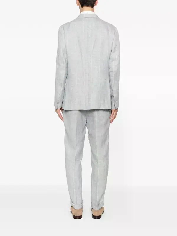Eleventy Pinstripe Single-breasted Suit - Blue