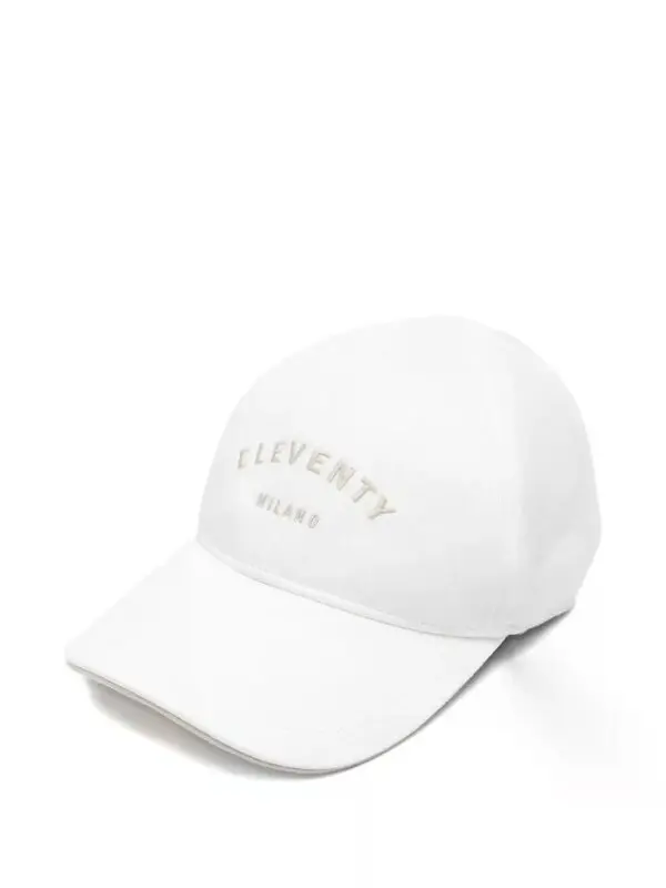 Eleventy Logo-embroidered Baseball Cap - Neutrals