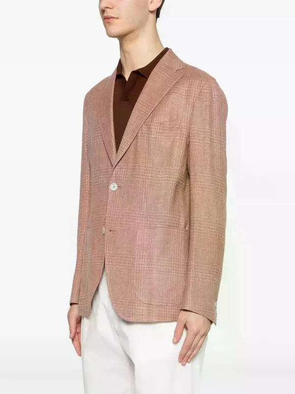 Eleventy Single-breasted Check Blazer