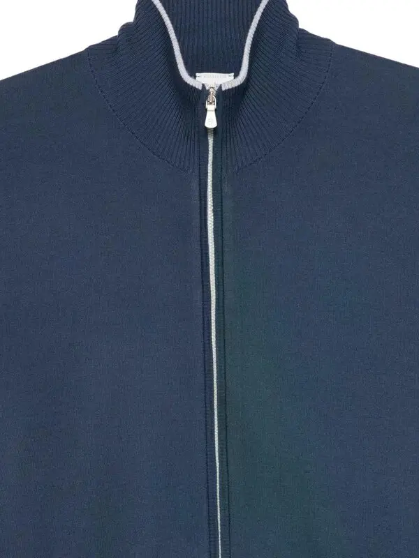 Eleventy Zip-front Cardigan
