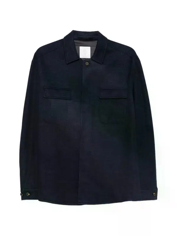 Eleventy Patch Pocket Over Shirt Jacket