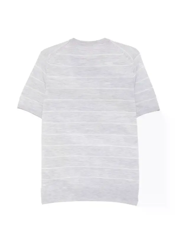 Eleventy Striped Round-neck T-shirt