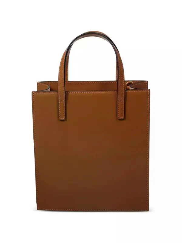 HIDESINS Flap Leather Tote Bag - Brown