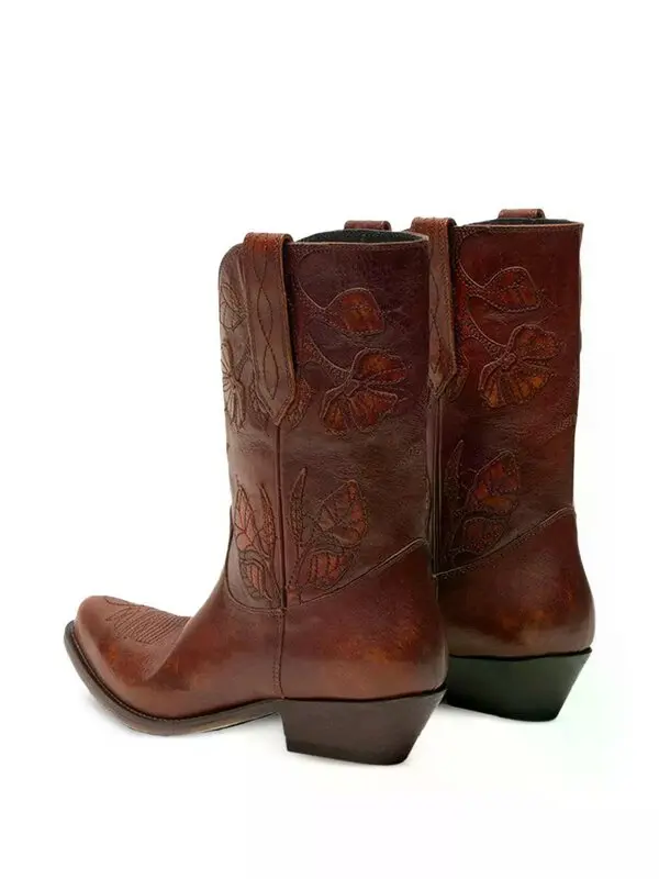 GOLDEN GOOSE Floral Wish Star Low Boots