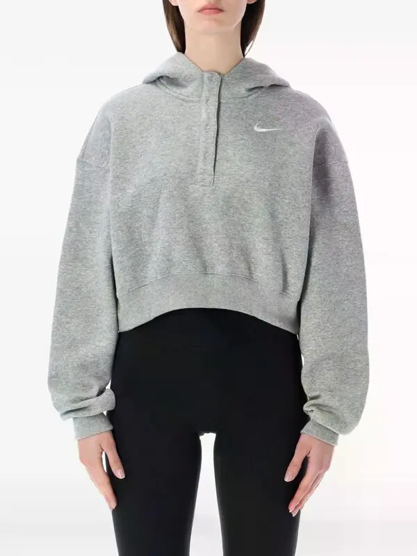Nike Button Crop Hoodie