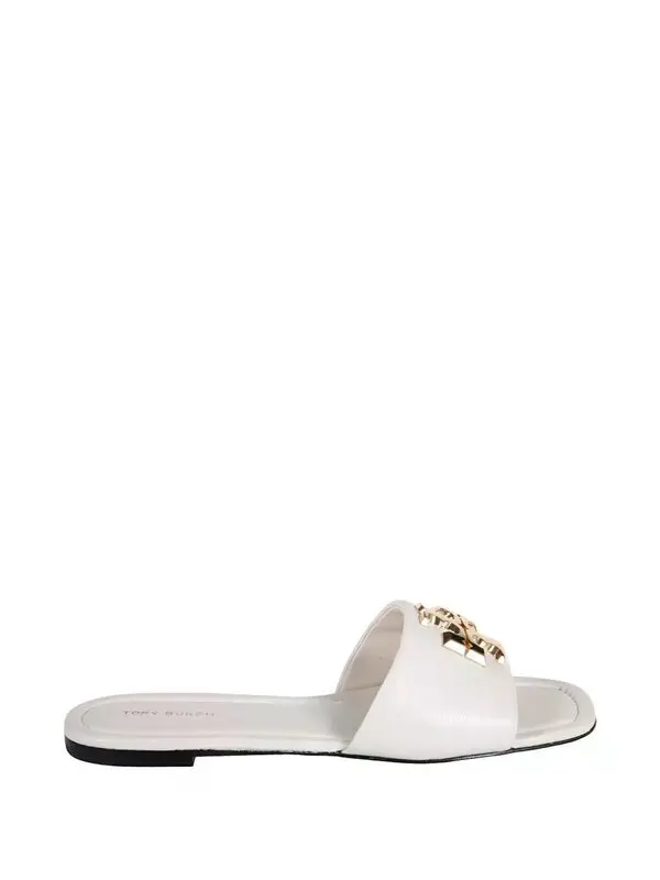 Tory Burch Eleanor Logo-plaque Sandals - Neutrals