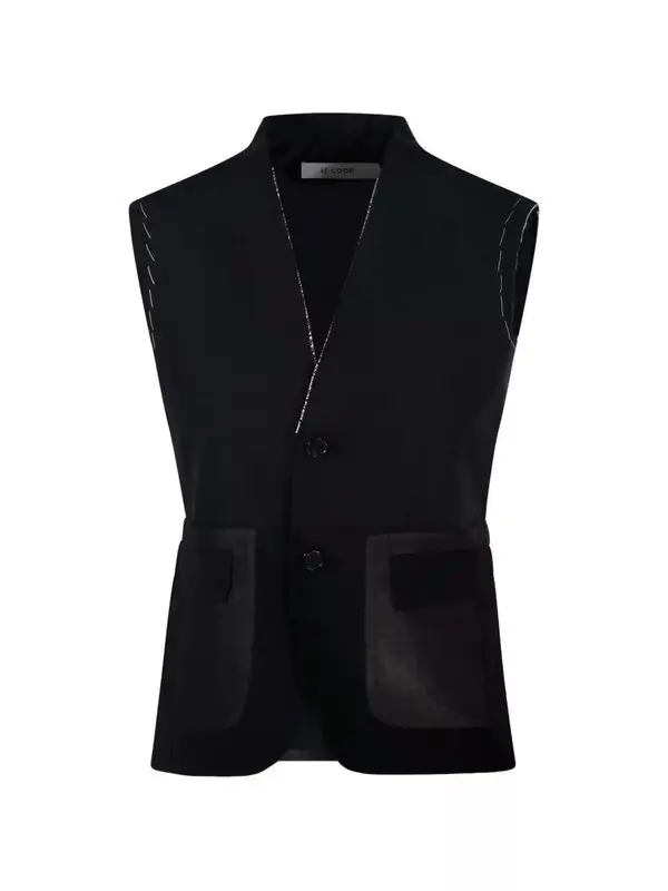 RE CODE Button Flap Pocket Waistcoat