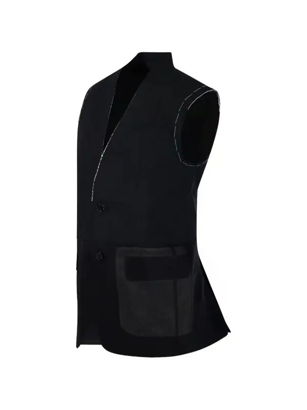 RE CODE Button Flap Pocket Waistcoat