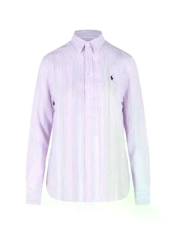 Polo Ralph Lauren Striped Button Shirt - Purple