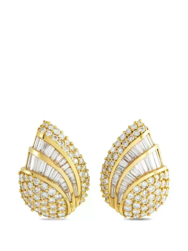LB EXCLUSIVE Yellow Diamond Clip-on Earrings - Gold