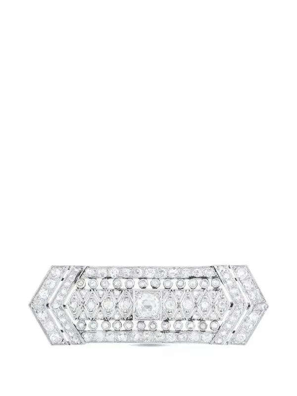 LB EXCLUSIVE Diamond French Brooch - Silver
