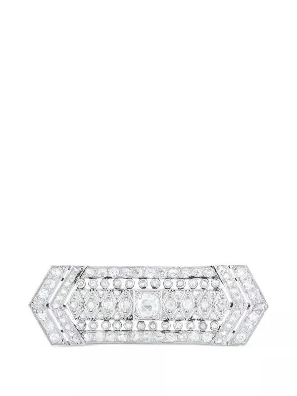 LB EXCLUSIVE Diamond French Brooch - Silver