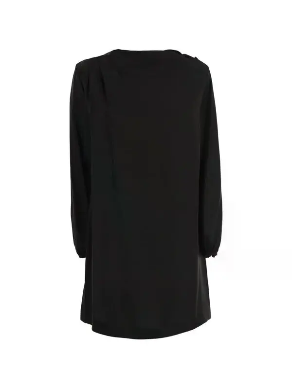 Max Mara Puff-sleeve Mini Dress - Black