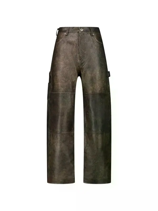 COOR Leather Trousers - Brown