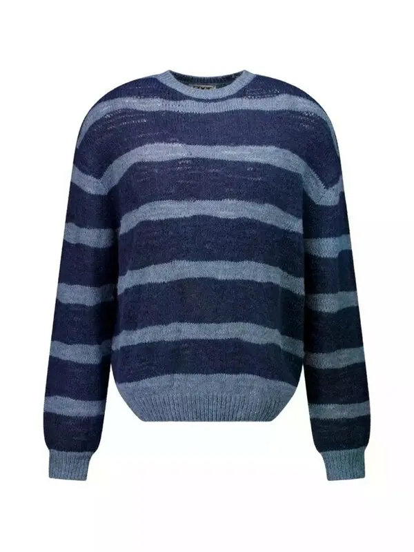 COOR Stripe-pattern Sweater - Blue