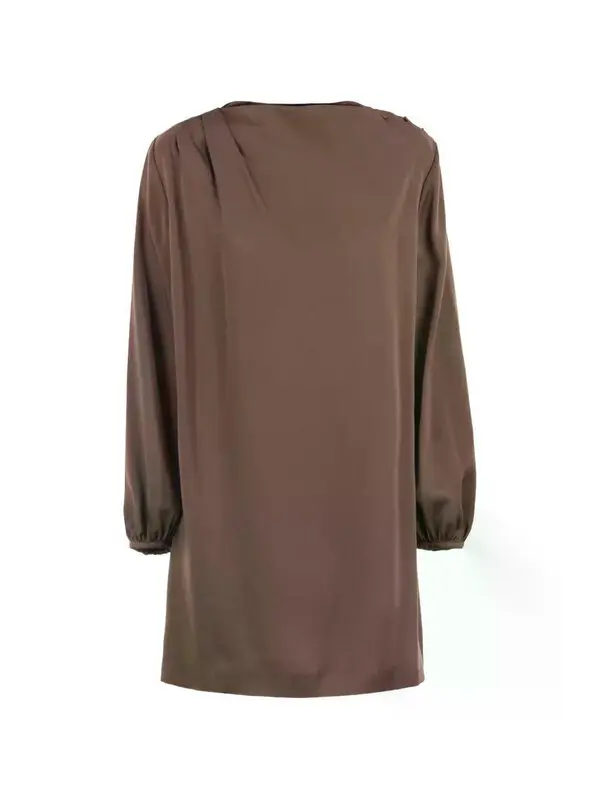 Max Mara Long-sleeve Mini Dress - Brown