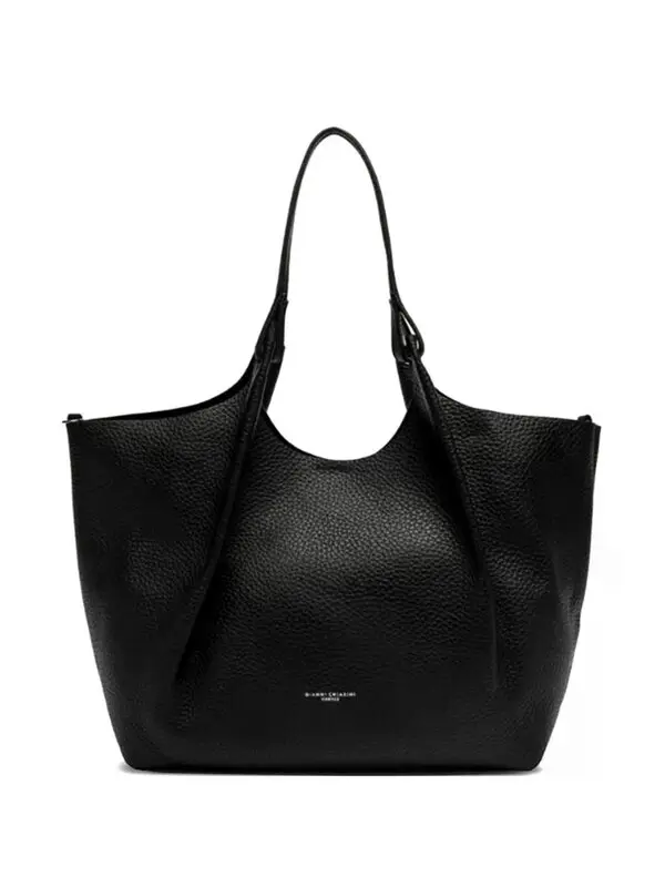 GIANNI CHIARINI Dua Textured Tote Bag - Black