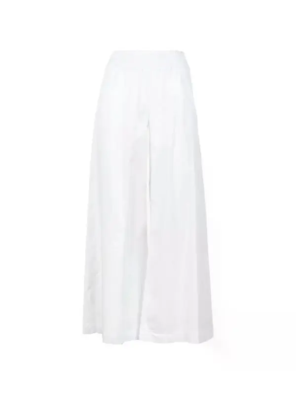 VIA MASINI 80 Elastic-waistband Trousers - White