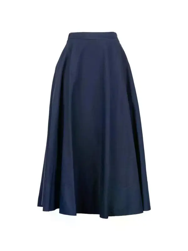 CRUNA A-line Midi Skirt - Blue