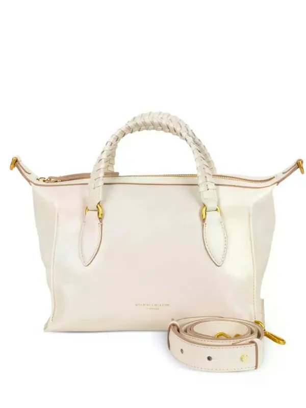 GIANNI CHIARINI Roxy Braided-handle Tote Bag - Neutrals