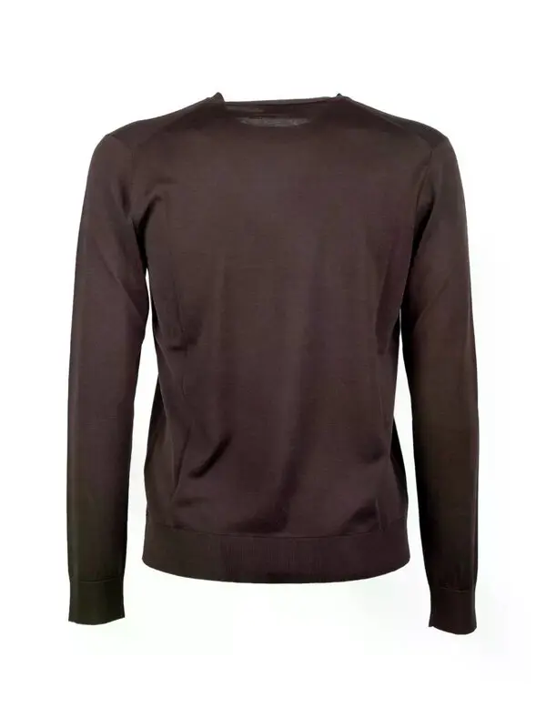 PAOLO PECORA Crew-neck Sweater - Brown