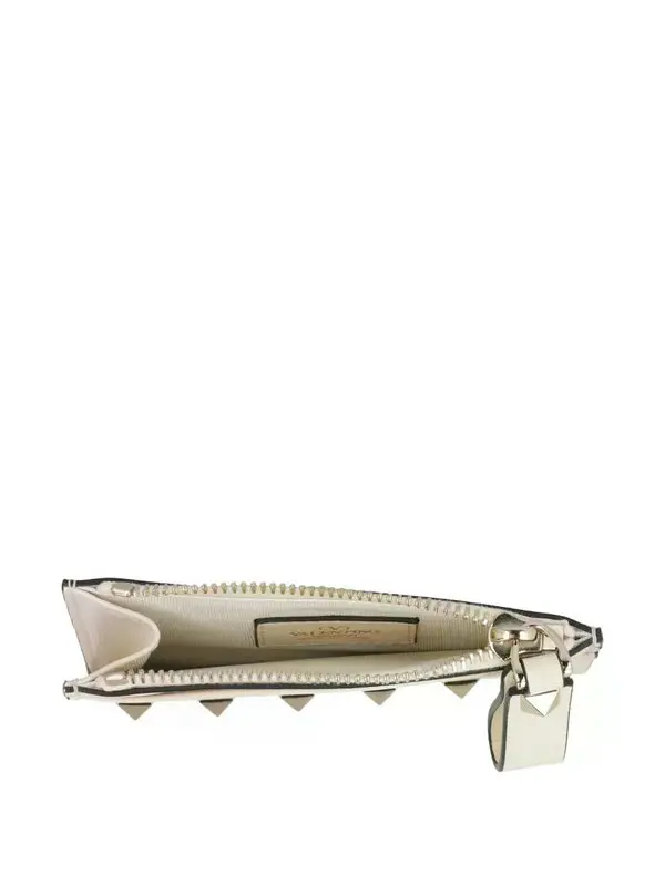 Valentino Garavani Rockstud Card Holder - Neutrals