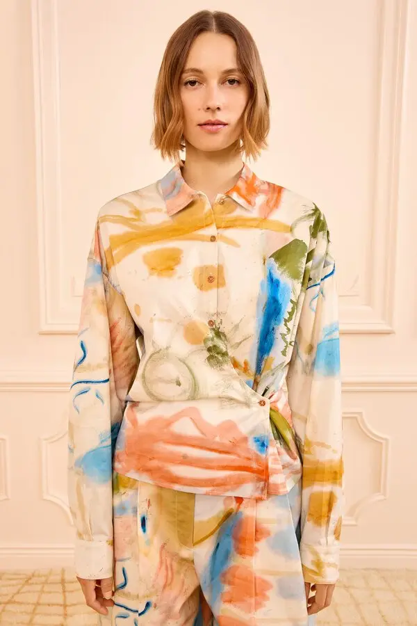 Ulla Johnson Artist Cotton Button-up Blouse