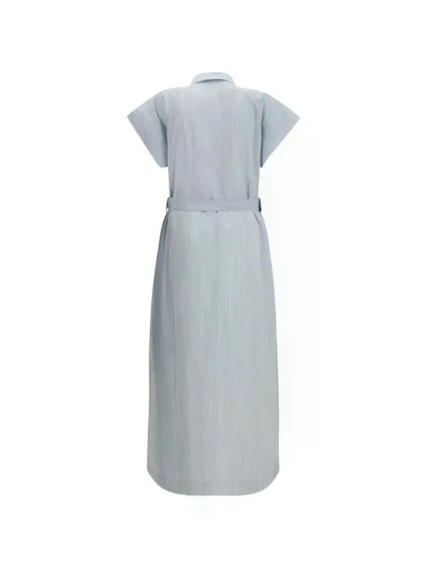 JACOB COHЁN Belted Striped Maxi Dress