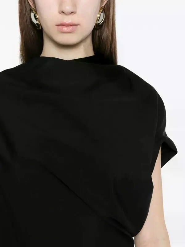 Khaite Tandie Draped Blouse