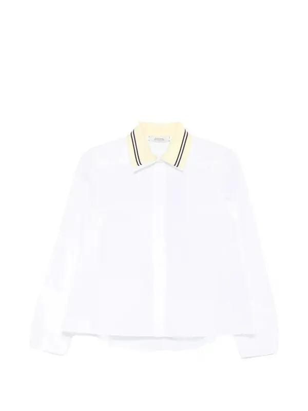 Dorothee Schumacher Power Striped-collar Shirt - White