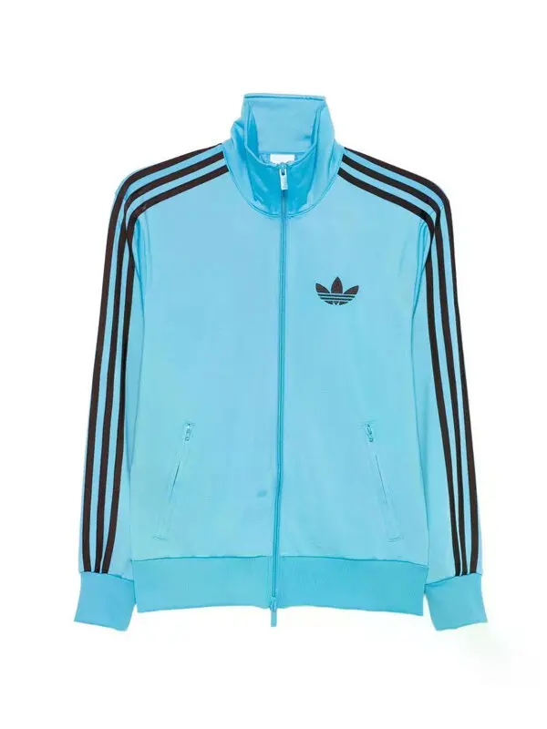 Adidas Three-stripe Zip Knitwear - Blue