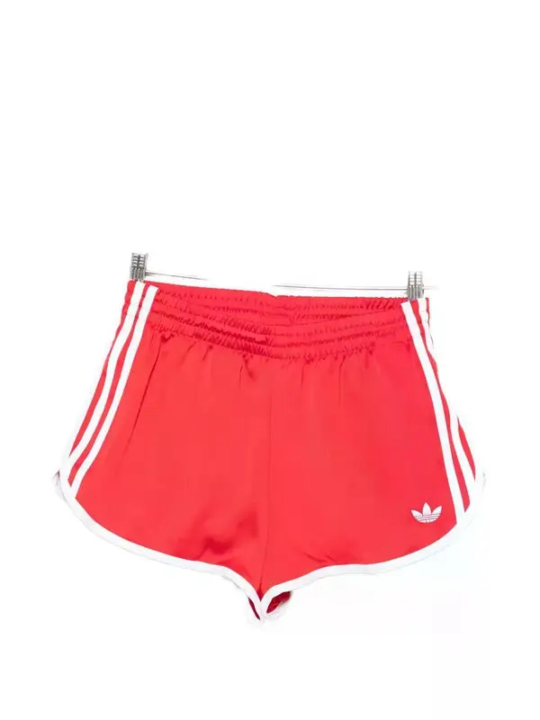 Adidas Logo-embroidered Track Shorts - Red