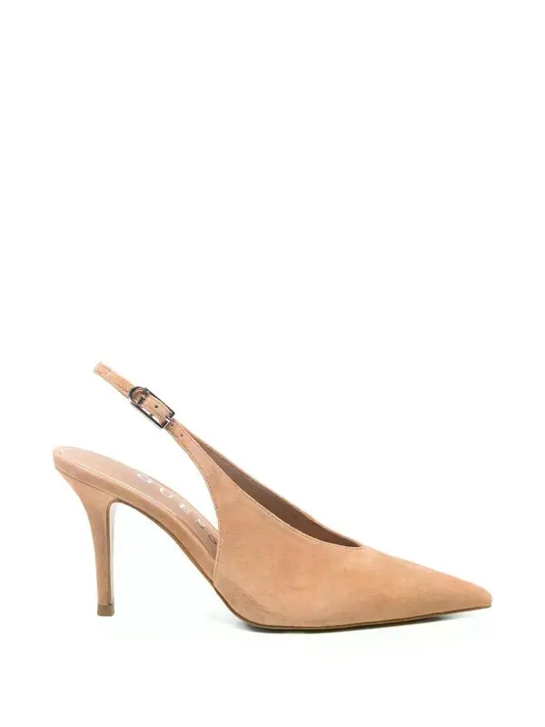 Guess Suede Heeled Pumps - Brown