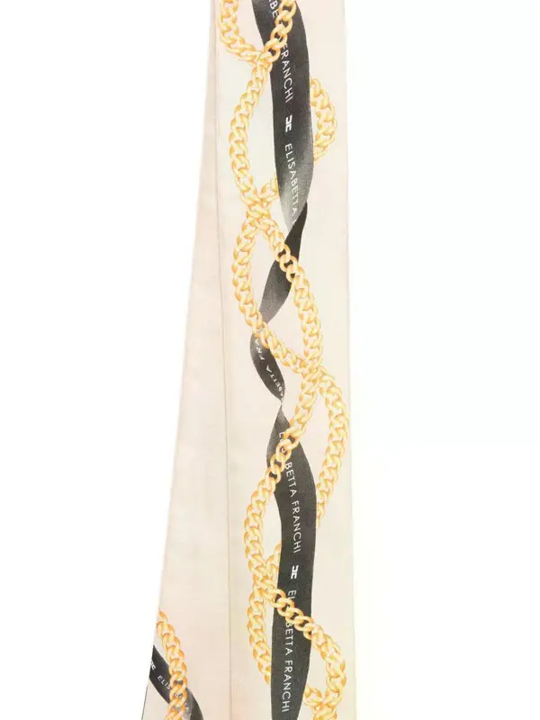 Elisabetta Franchi Chain-print Scarf