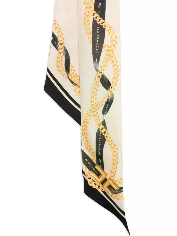 Elisabetta Franchi Chain-print Scarf