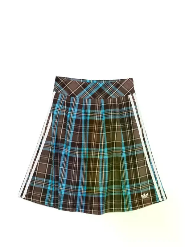 Adidas Check Stripe Skirt - Brown