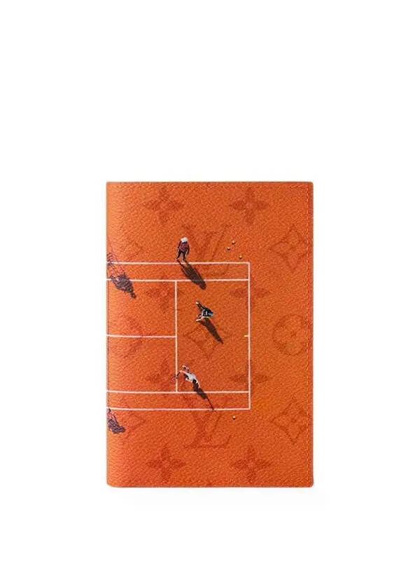 LOUIS VUITTON Tennis-court Passport Cover - Orange