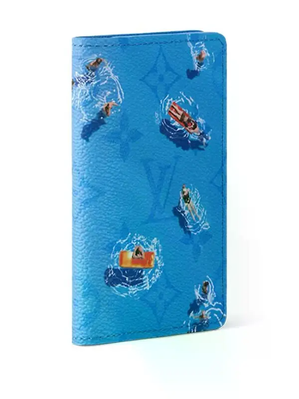 LOUIS VUITTON Monogram Pocket Organizer Wallet - Blue