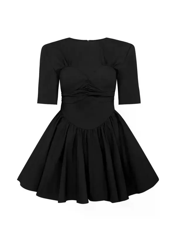 VIOLANTE NESSI Timothee Twisted-bodice Mini Dress - Black