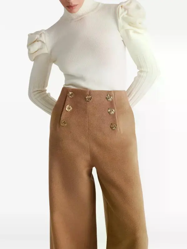 VIOLANTE NESSI Tano Button Embellished Trousers